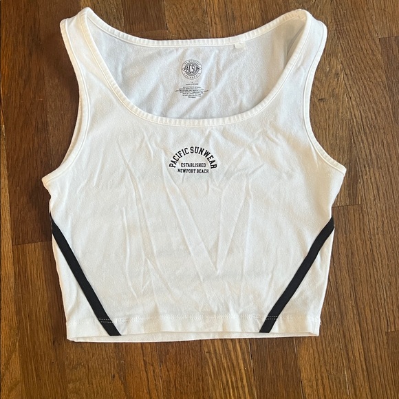 PacSun | Tops | Pacsun White Crop Tank Top S | Poshmark